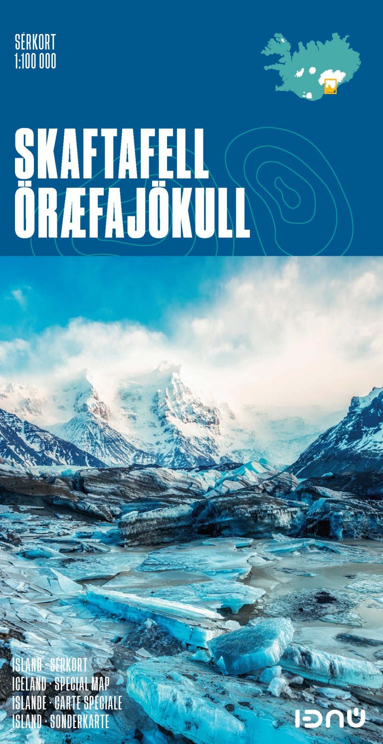 Skaftafell - Öræfajökull - Map of Iceland