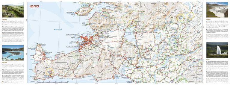 The Golden Circle - Map of Iceland