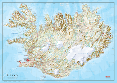 Wall Maps Archives - Map of Iceland